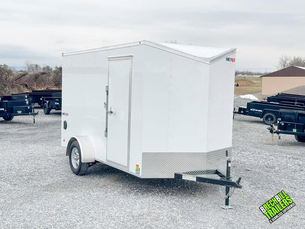 Bravo Hero 3K Enclosed Trailer 6ft X 12ft | Jaguar Wheels
