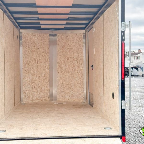 Look ST DLX 6x12 Enclosed Trailer Charcoal Steel Frame