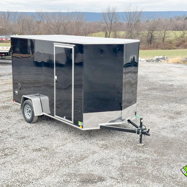 Look ST DLX 6x12 Enclosed Trailer Charcoal Steel Frame