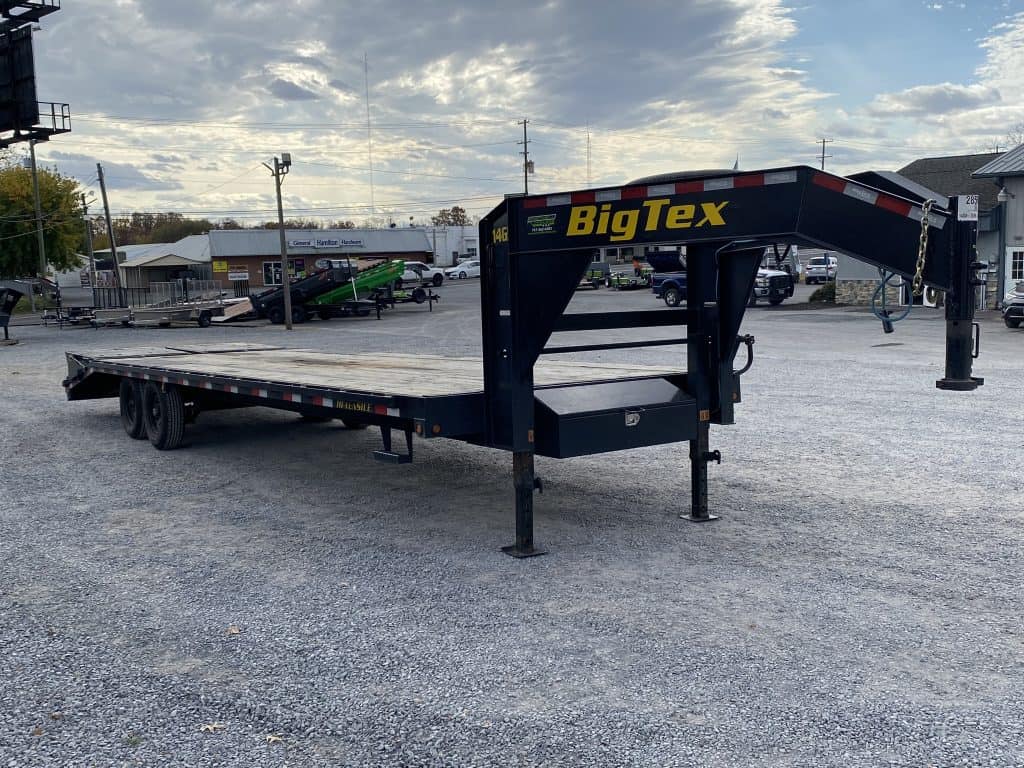 Used Big Tex 16K Gooseneck Trailer With 5ft Mega Ramps