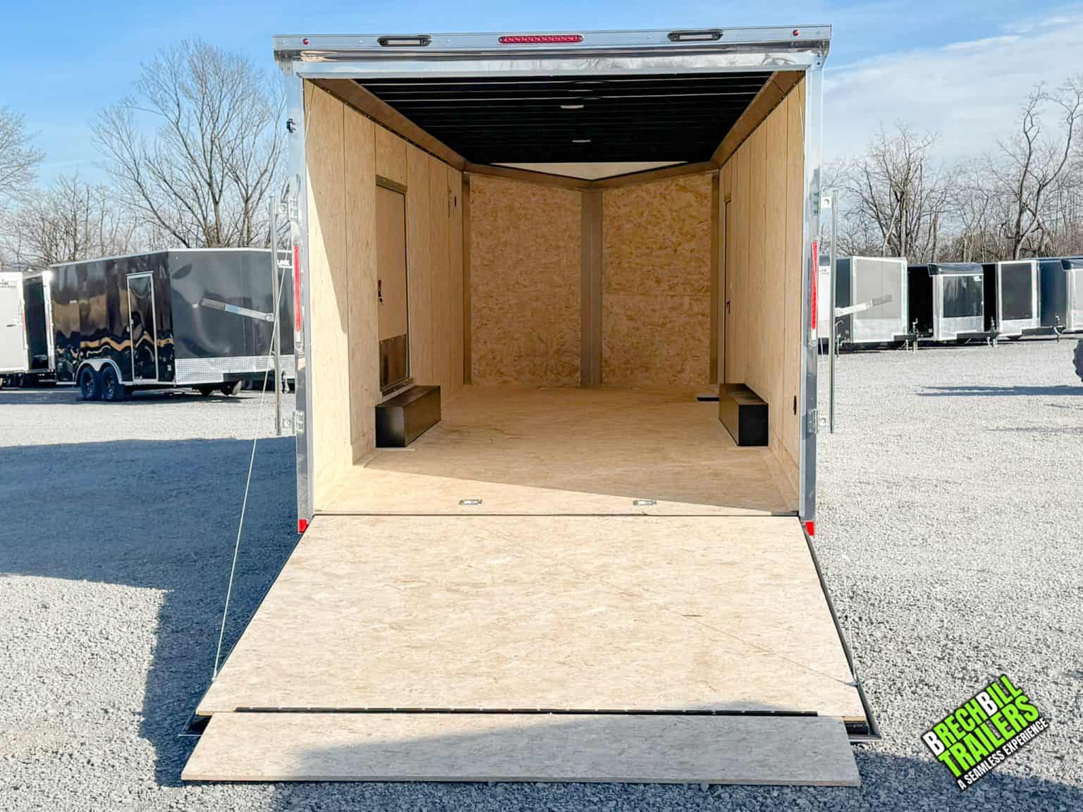 8.5x24 White Enclosed Trailer W/ Composite Exterior Upgrade