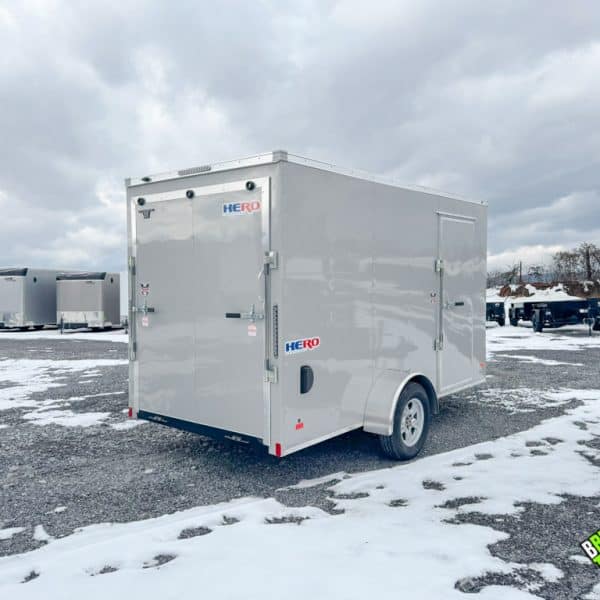 Bravo Hero 3K Enclosed Trailer 6x12 | New Jaguar Wheels