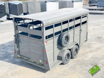 Valley 7K Stock Trailer (26016) Livestock Trailer Black Out