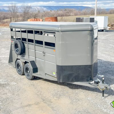 Valley 7K Stock Trailer (26016) Livestock Trailer Black Out