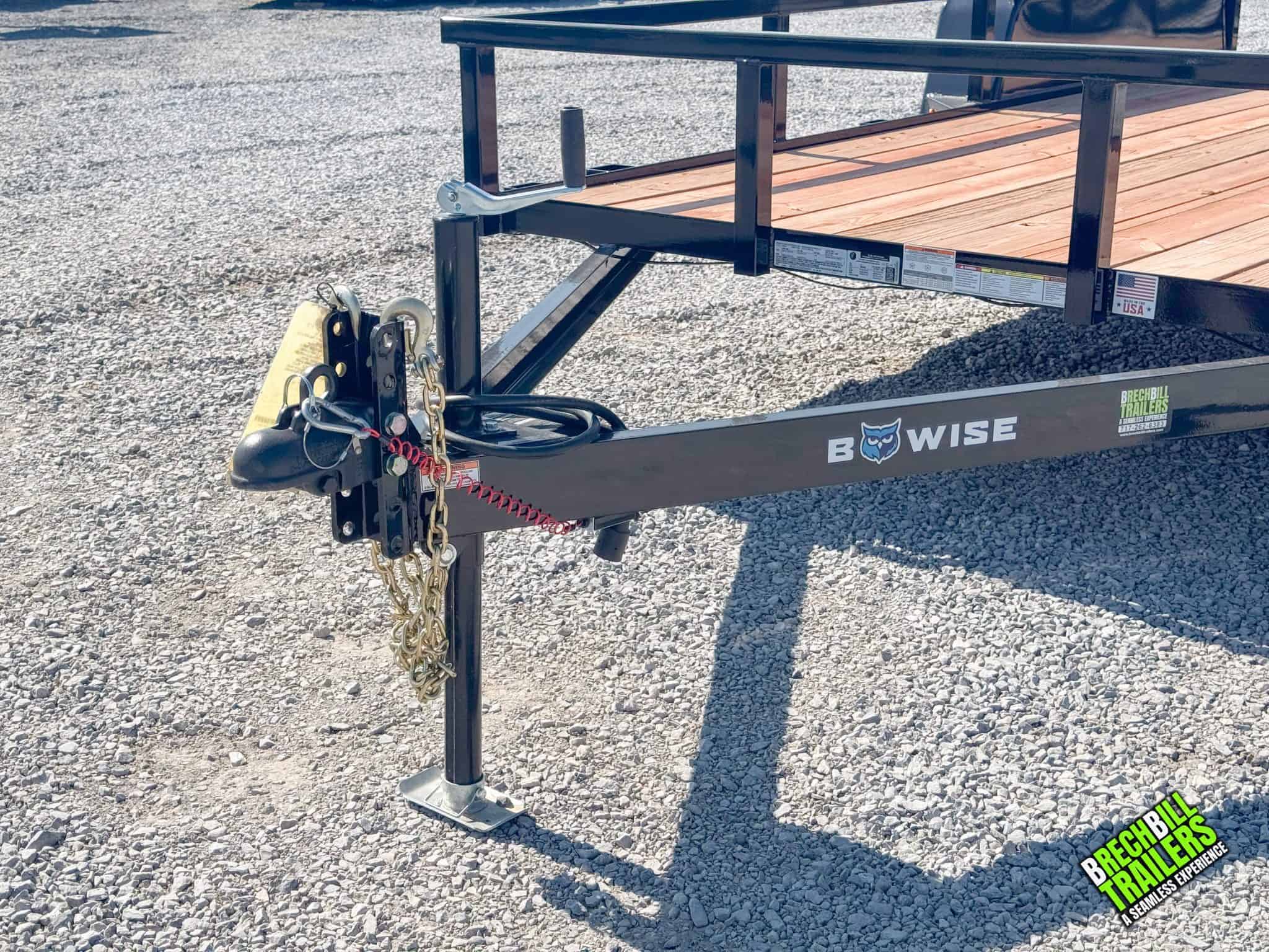 Bwise 18 Ft Utility Trailer 7K With Split Landscape Gate