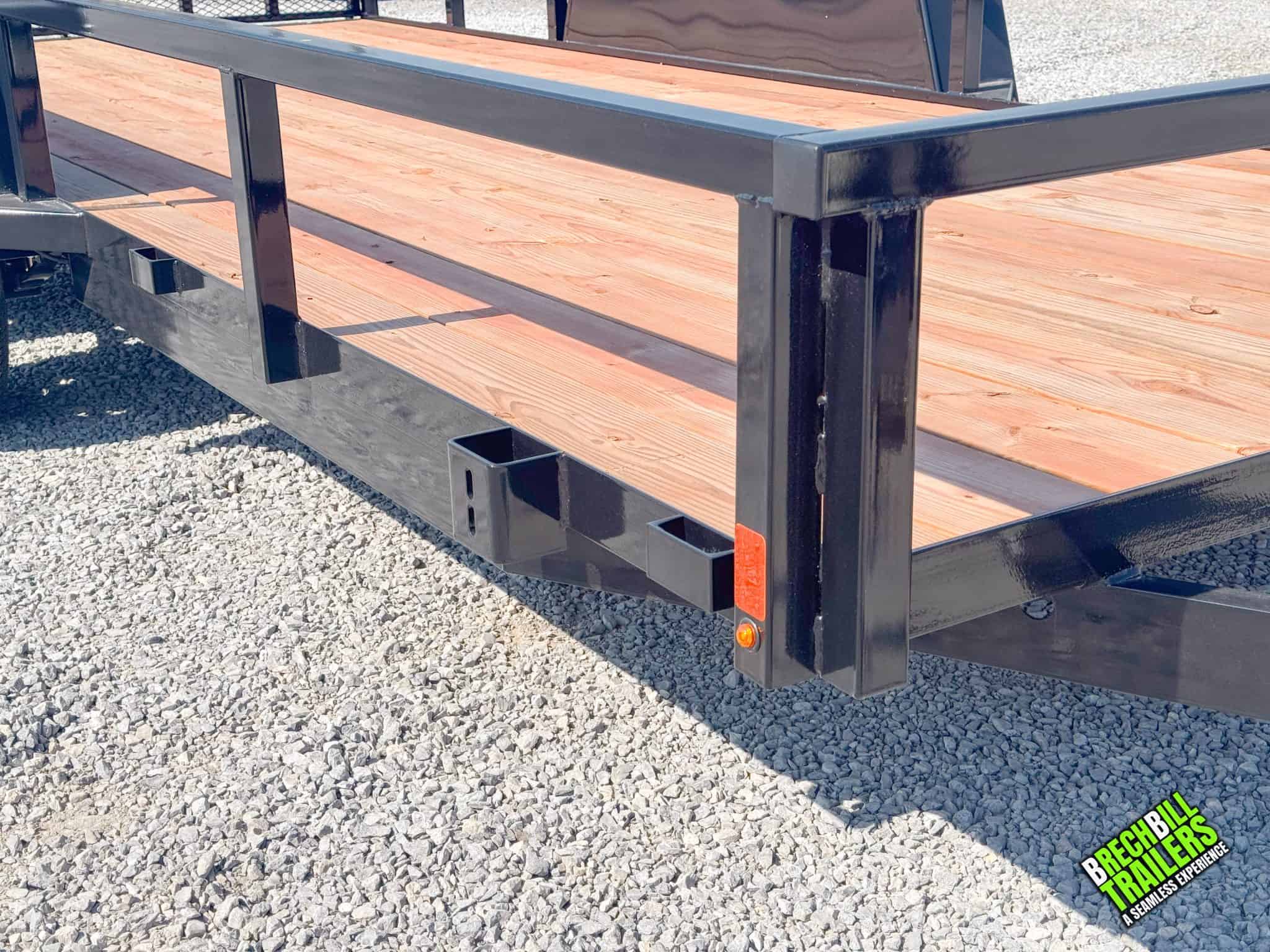 Bwise 18 Ft Utility Trailer 7K With Split Landscape Gate