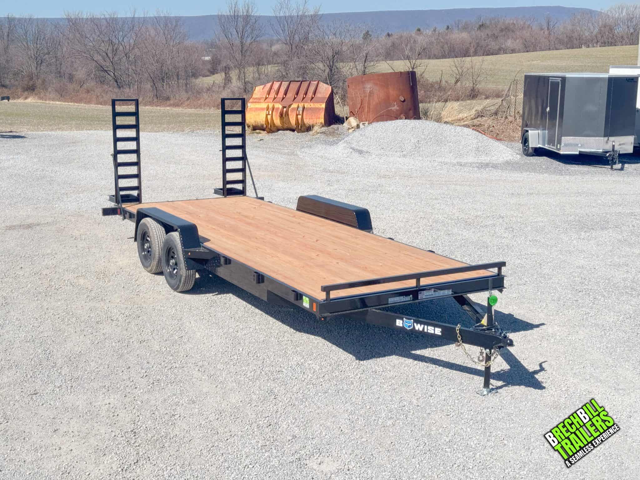 Bwise Low Pro 10K 7x20 Equipment Trailer (EH20-10-ELE)