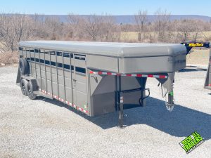 24ft Valley Gooseneck Stock Trailer | Steel Frame