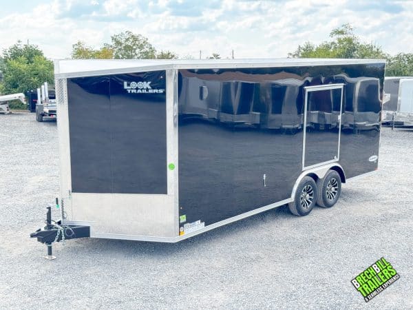 Look SE 8.5x20 Cargo Trailer – Black Composite Exterior