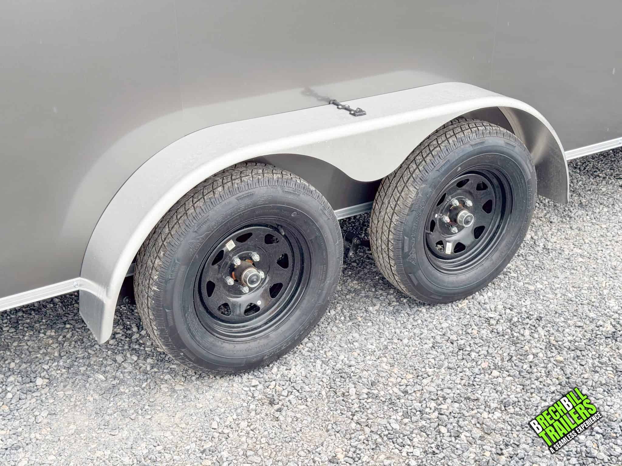 Look 7x16 Enclosed Trailer | Composite Sides | Charcoal Finish
