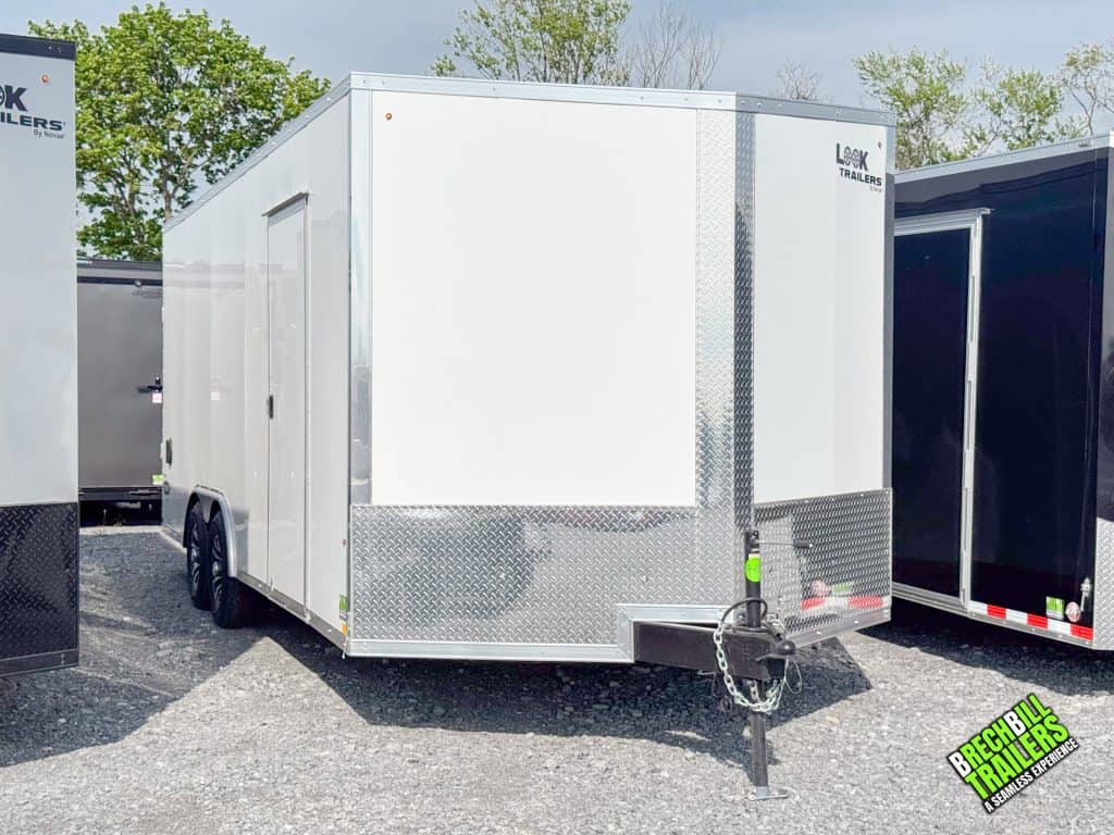 20ft Look SE Cargo Trailer | White Composite Exterior