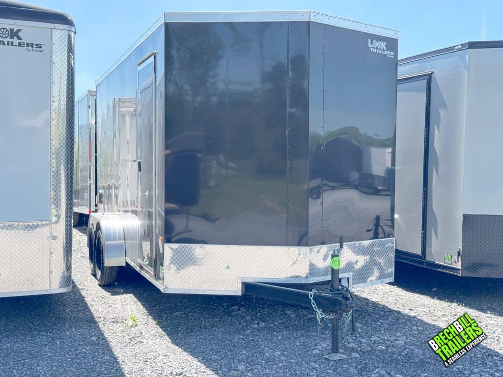Look 7x16 Enclosed Trailer | Extra Height | Black Finish