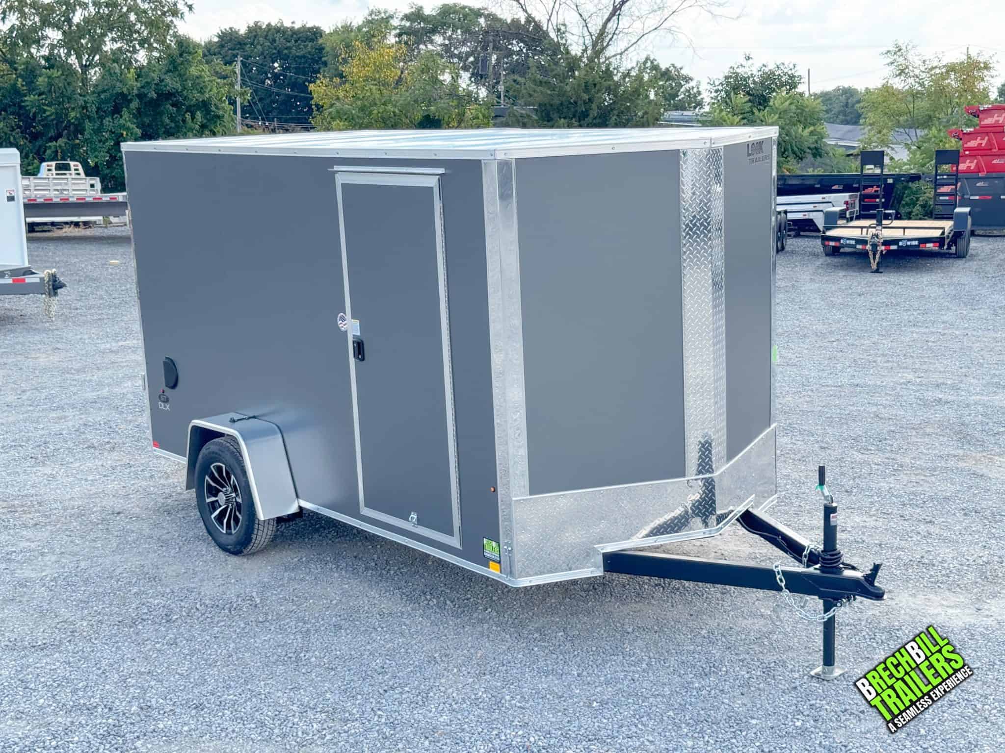 Look ST DLX 6x12 Enclosed Trailer | Charcoal Composite Sides
