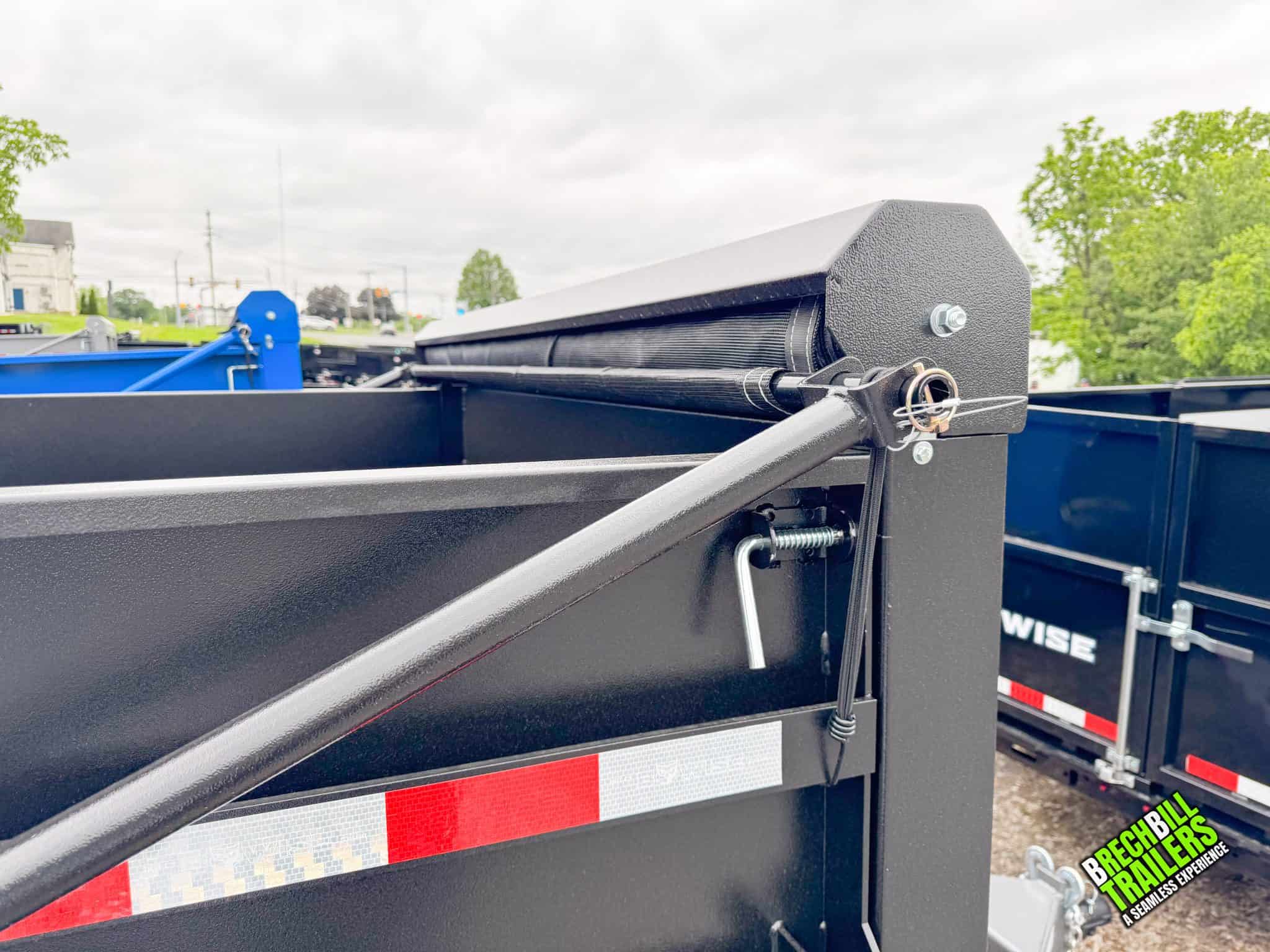 Bwise DU16-15 Ultimate Dump Trailer: Hydraulic Ramp, Steel Frame