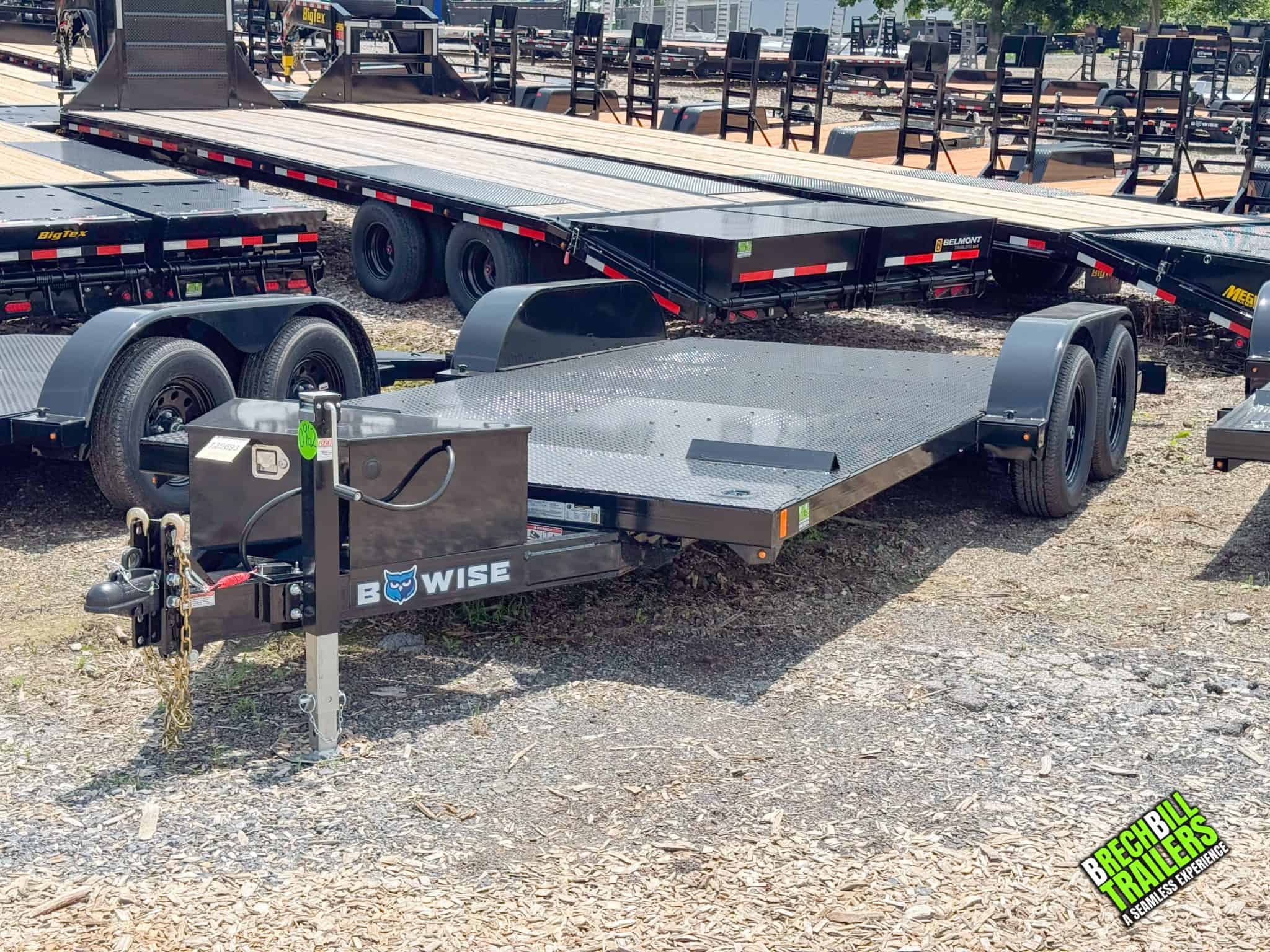 Bwise CHT 7K Car-Hauler HYD Tilt 7x20 Trailer | Black