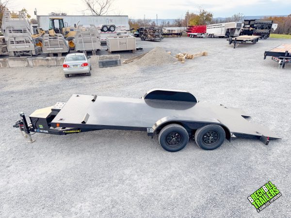 Bwise 7x18 CHT18-7 Hydraulic Tilt Car Hauler Trailer 7K GVWR