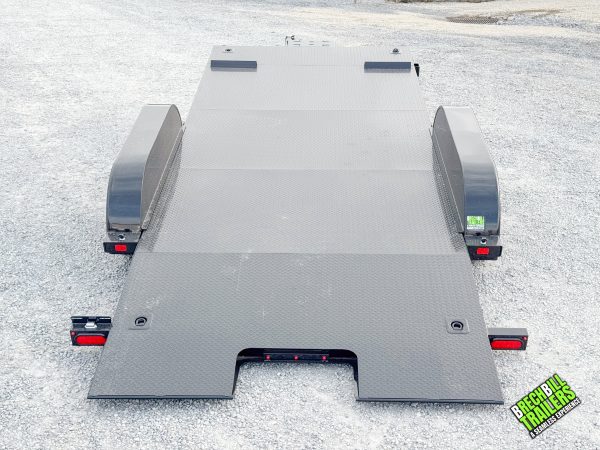 Bwise 7x18 CHT18-7 Hydraulic Tilt Car Hauler Trailer 7K GVWR