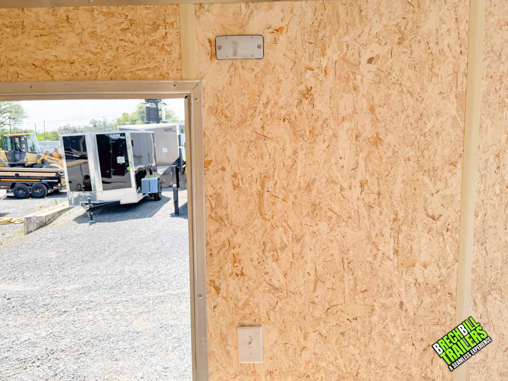 Look 7x16 Enclosed Trailer | Barn Doors | White Finish