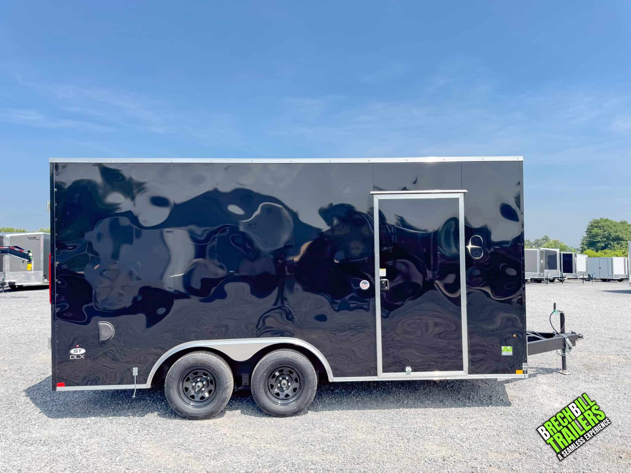 Look 7x16 Enclosed Trailer | Barn Doors | White Finish