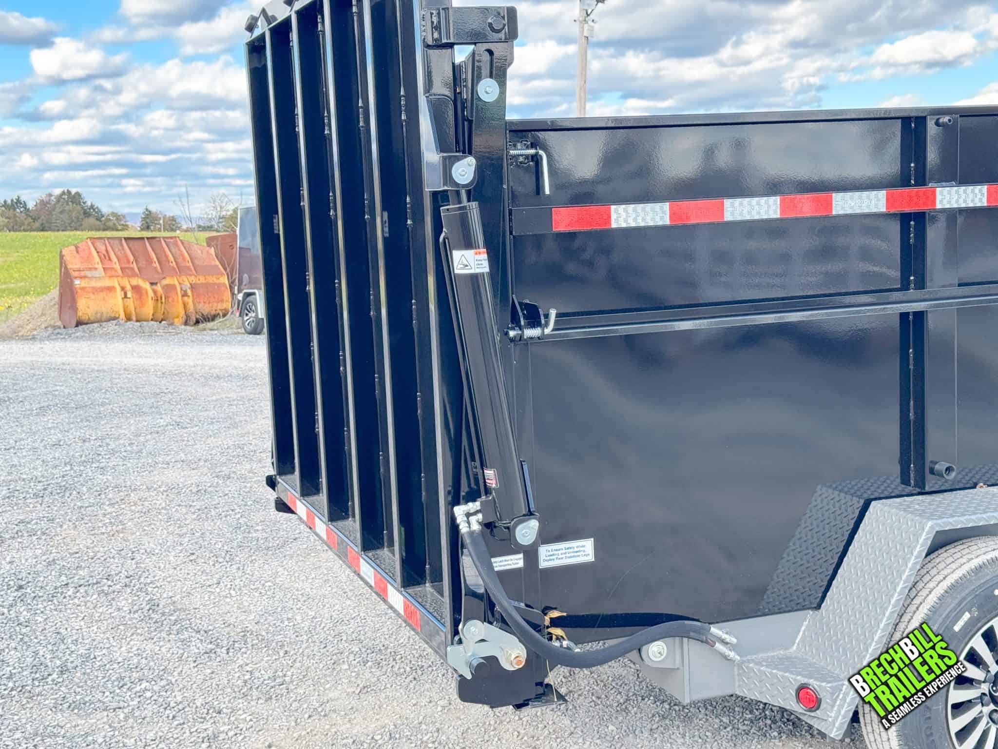 Bwise 16' Dump Trailer | 8K Axles, 19200 GVWR, DUTG16-19