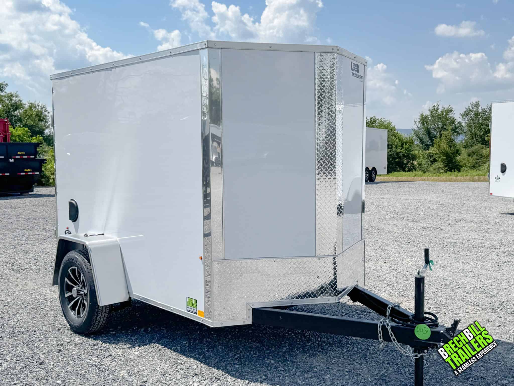 Look ST DLX 5x8 Enclosed Trailer | Composite Side | White