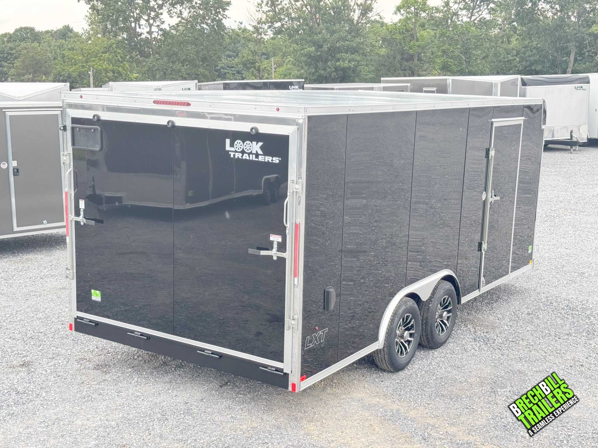 Look LXT 8.5x18 Composite Cargo Trailer, Aluminum Wheels