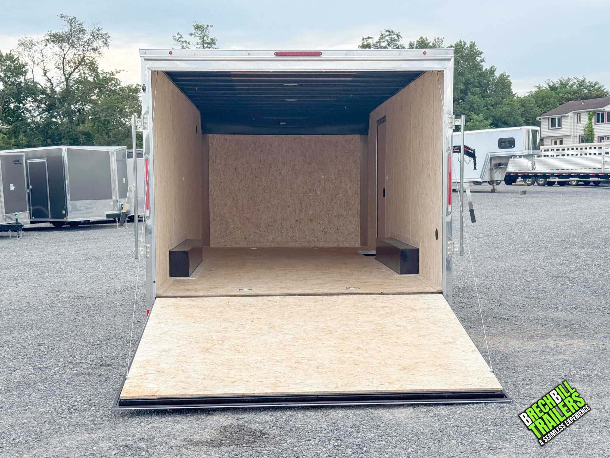 Look LXT 8.5x18 Composite Cargo Trailer, Aluminum Wheels