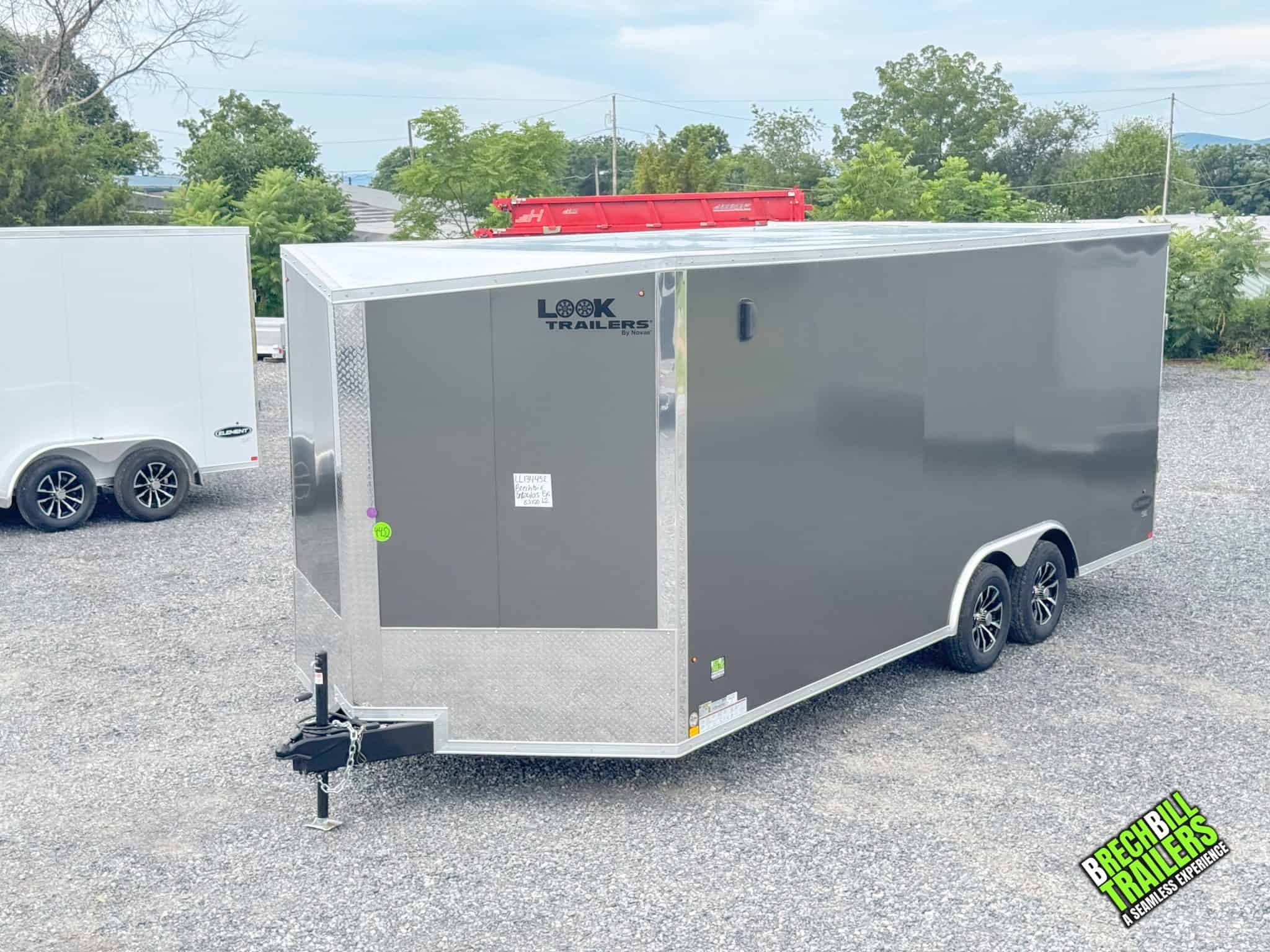 Look Element SE Flat Top Sloped V-Nose Trailer 8.5x20