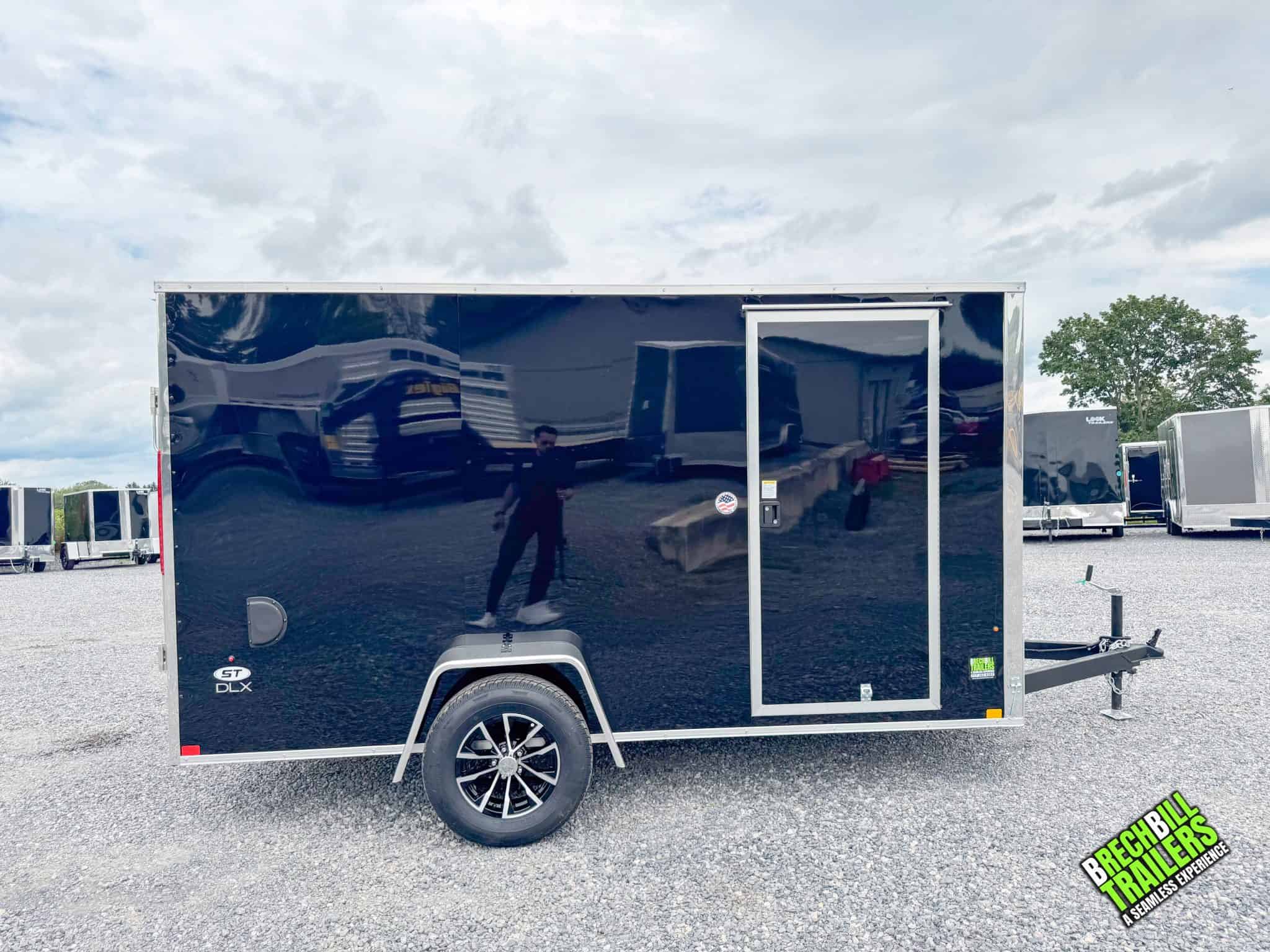 Look ST DLX 6x12 Enclosed Trailer | Black Composite Sides