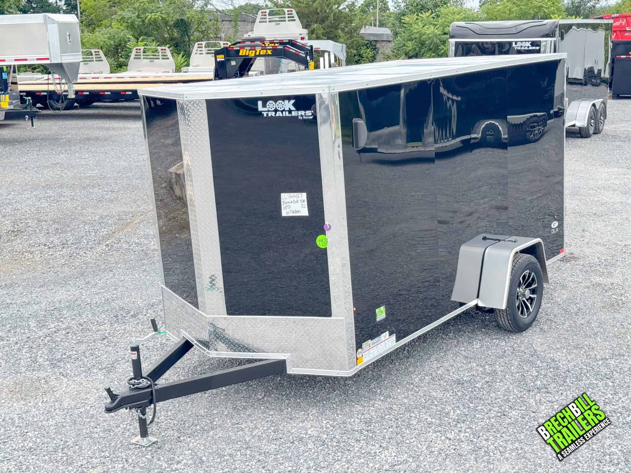 Look ST DLX 6x12 Enclosed Trailer | Black Composite Sides