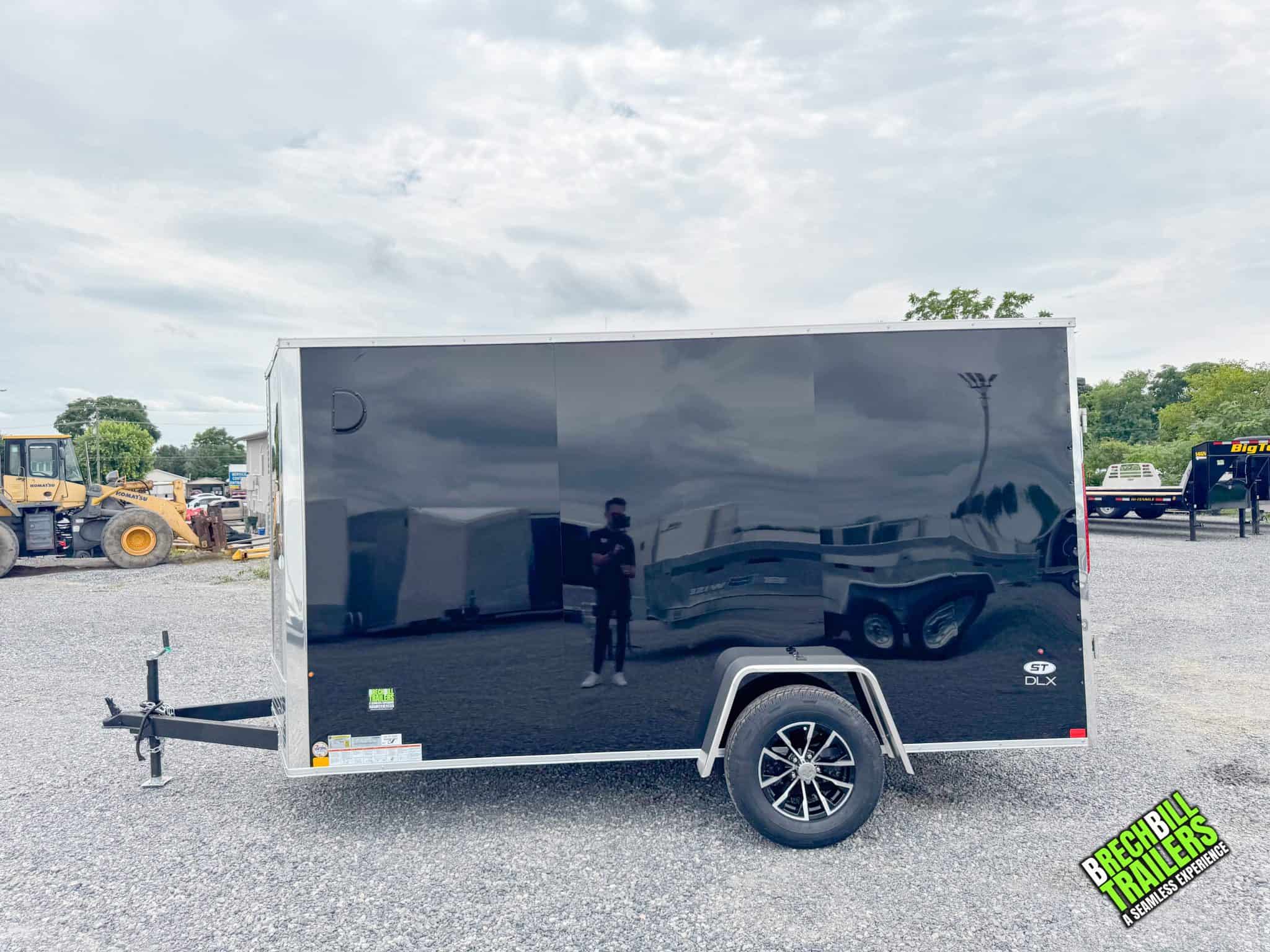 Look ST DLX 6x12 Enclosed Trailer | Black Composite Sides