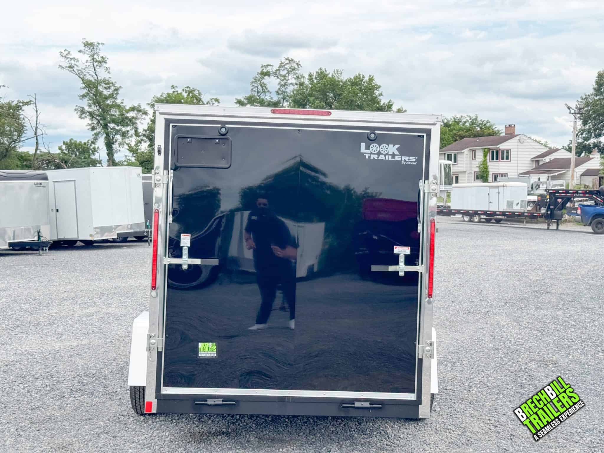 Look ST DLX 6x12 Enclosed Trailer | Black Composite Sides