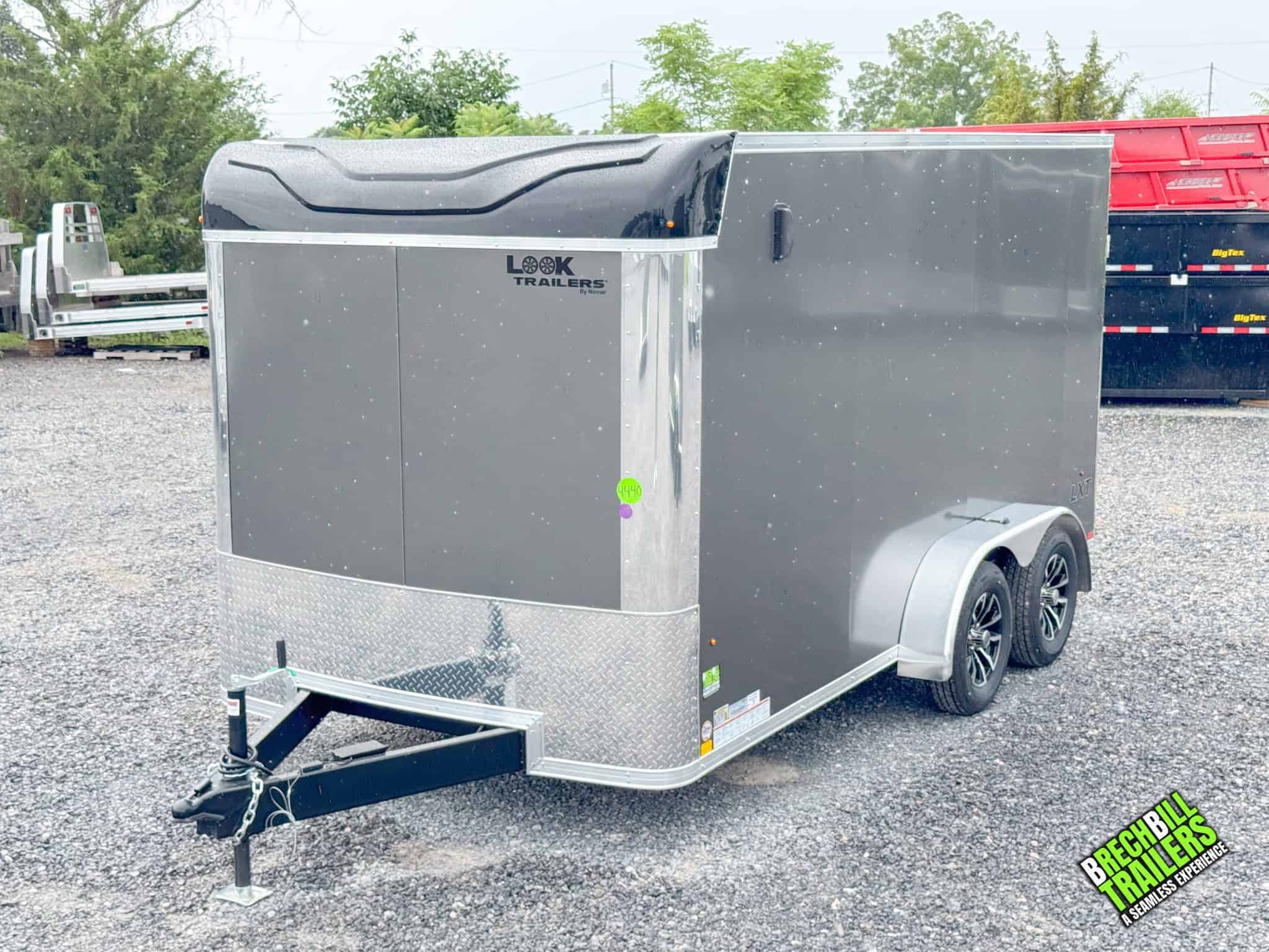 Look LXT Enclosed Composite Flat Top Bullnose Trailer 7x14
