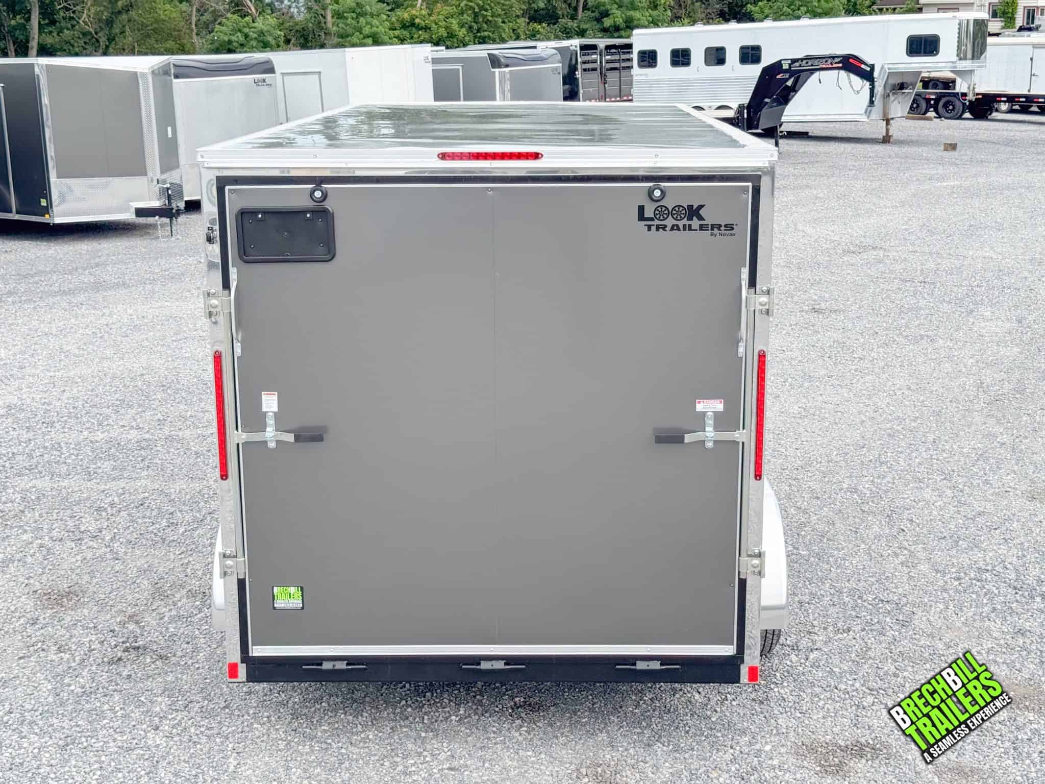 Look DLX 7x14 Enclosed Trailer – Charcoal Composite