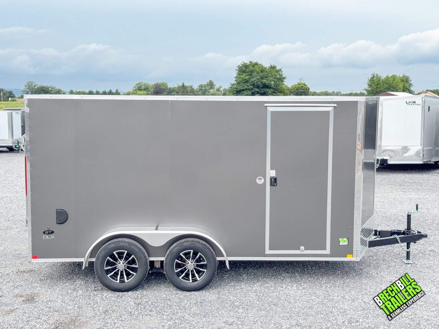 Look DLX 7x14 Enclosed Trailer – Charcoal Composite