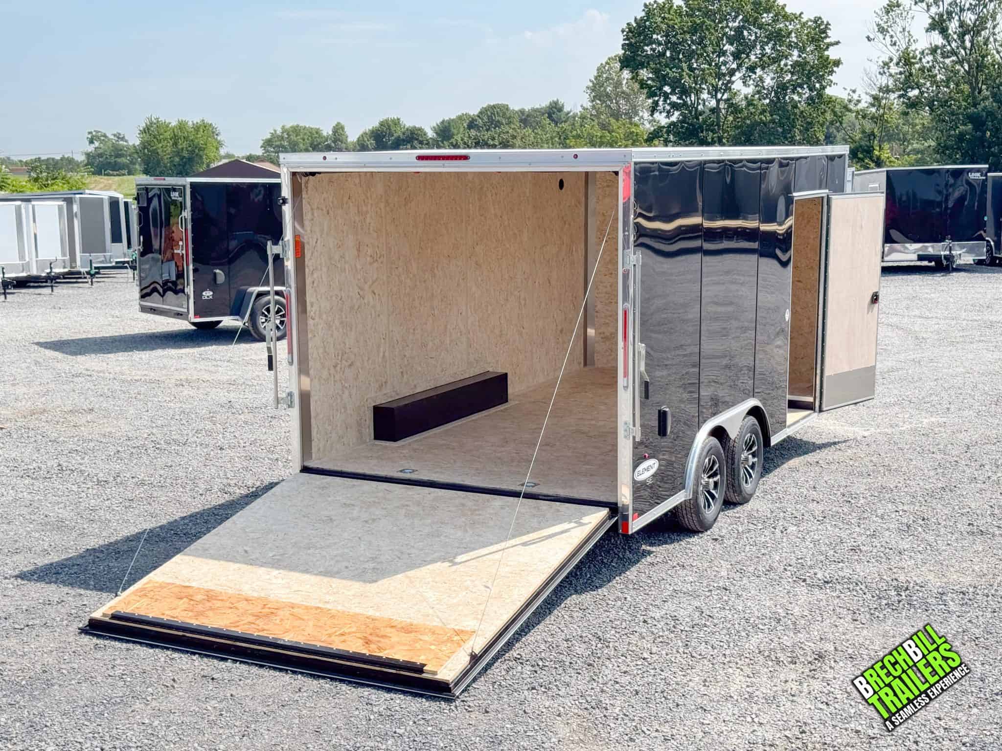 Look SE 8.5x16 Cargo Trailer | Black, Composite Sides