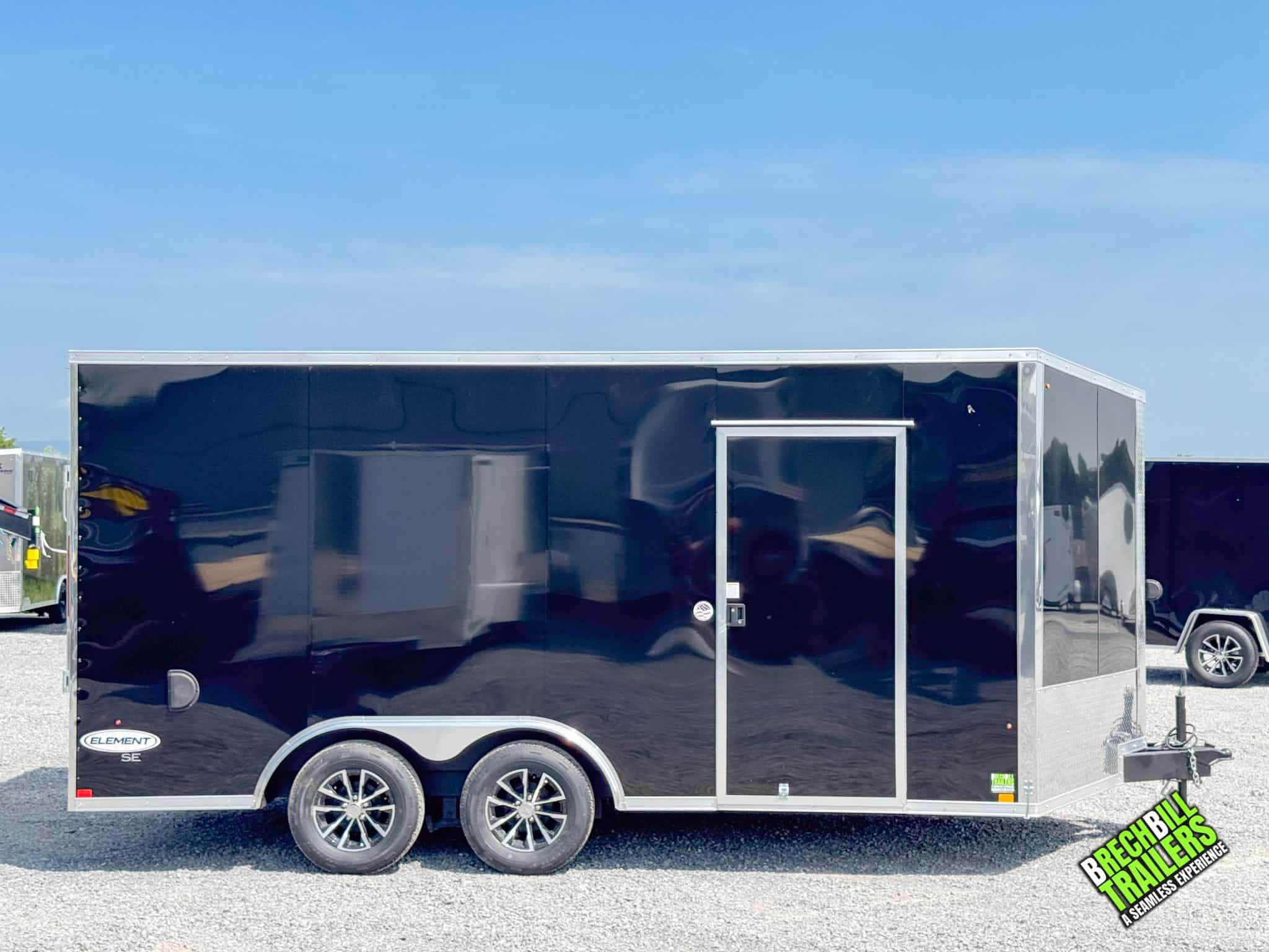 Look SE 8.5x16 Cargo Trailer | Black, Composite Sides