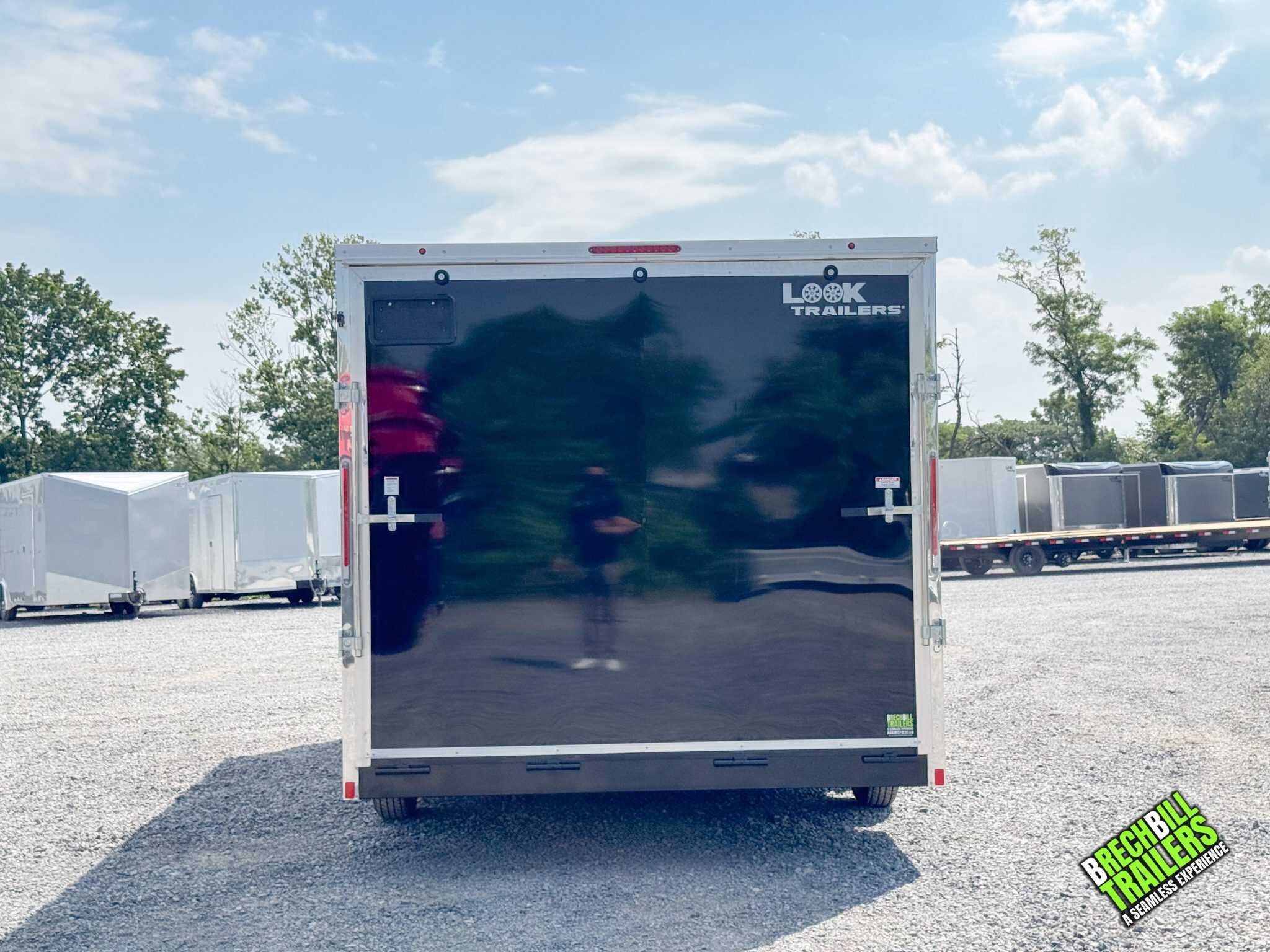 Look SE 8.5x16 Cargo Trailer | Black, Composite Sides