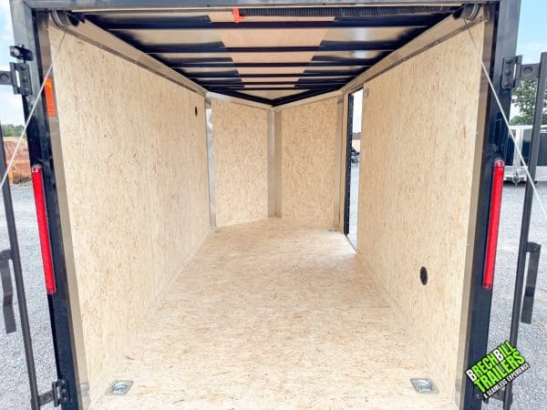 6x12 Element SE Enclosed Trailer – Charcoal, Composite Sides