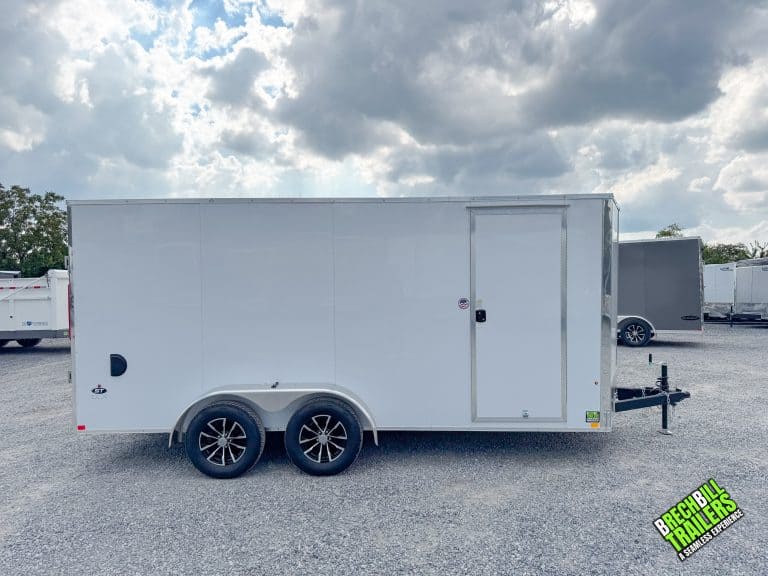Look ST DLX 7x16 Enclosed Trailer | White Composite Sides