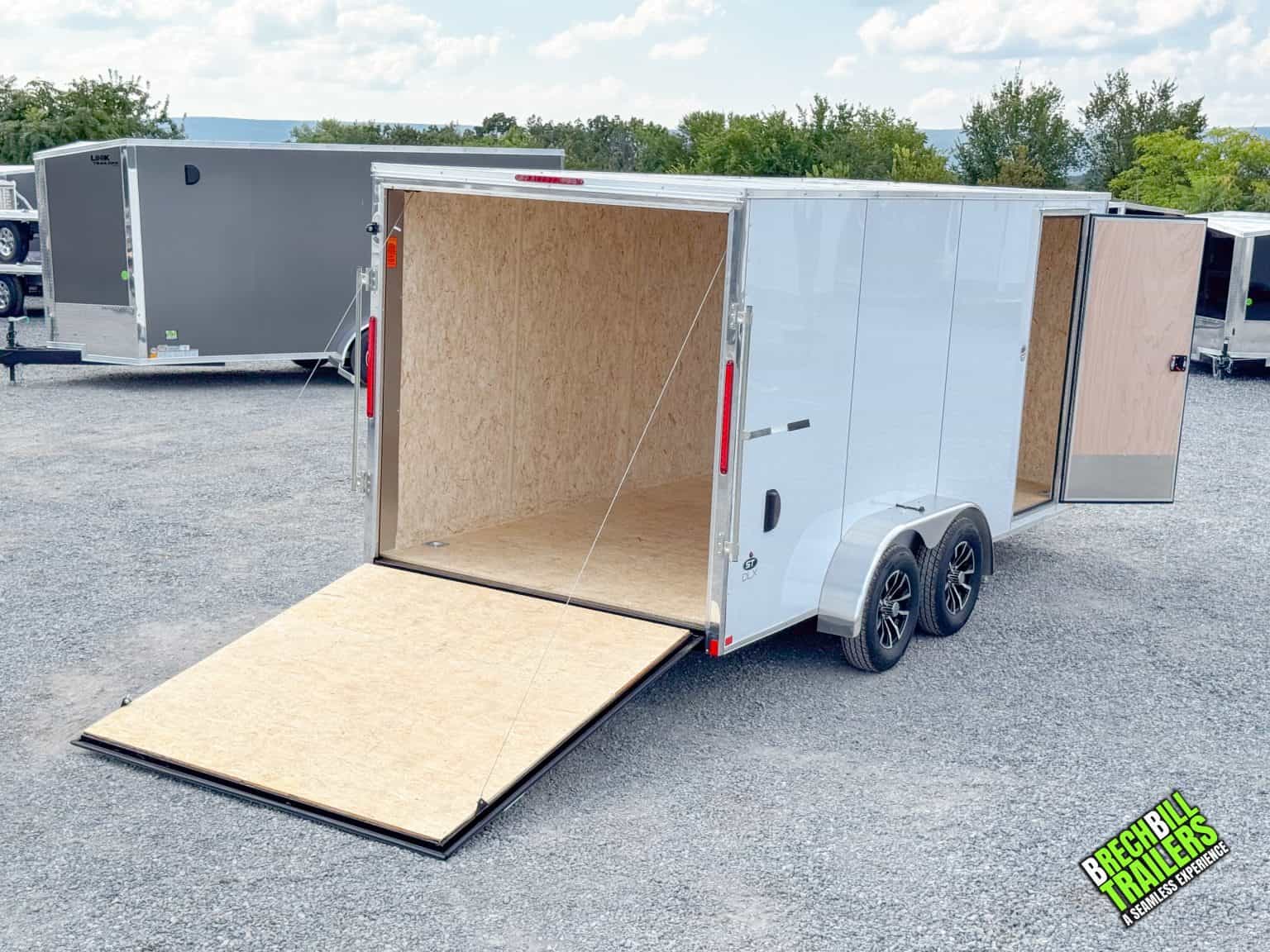 Look ST DLX 7x16 Enclosed Trailer | White Composite Sides
