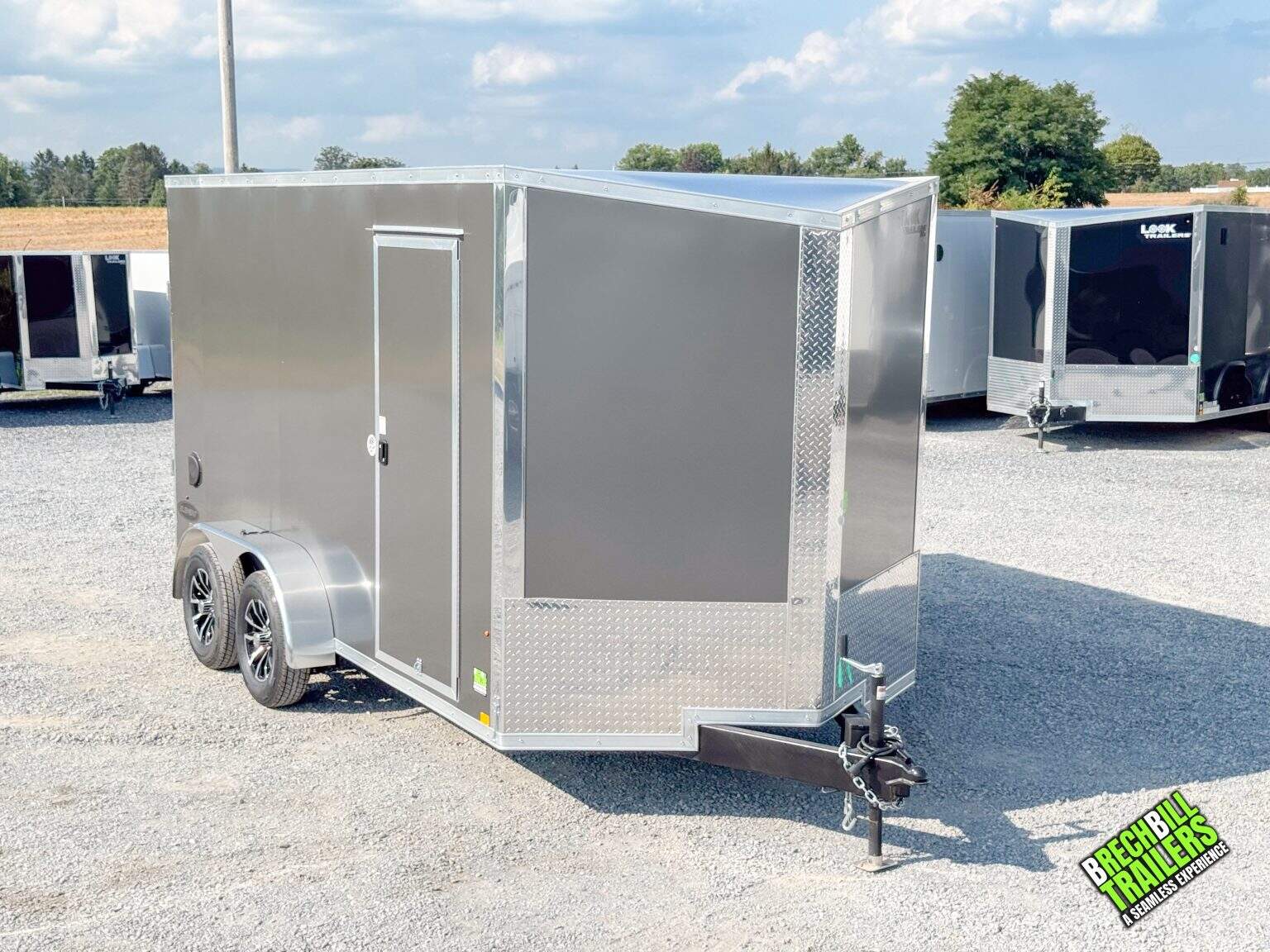 Look Element SE 7x14 Enclosed Trailer Charcoal Composite