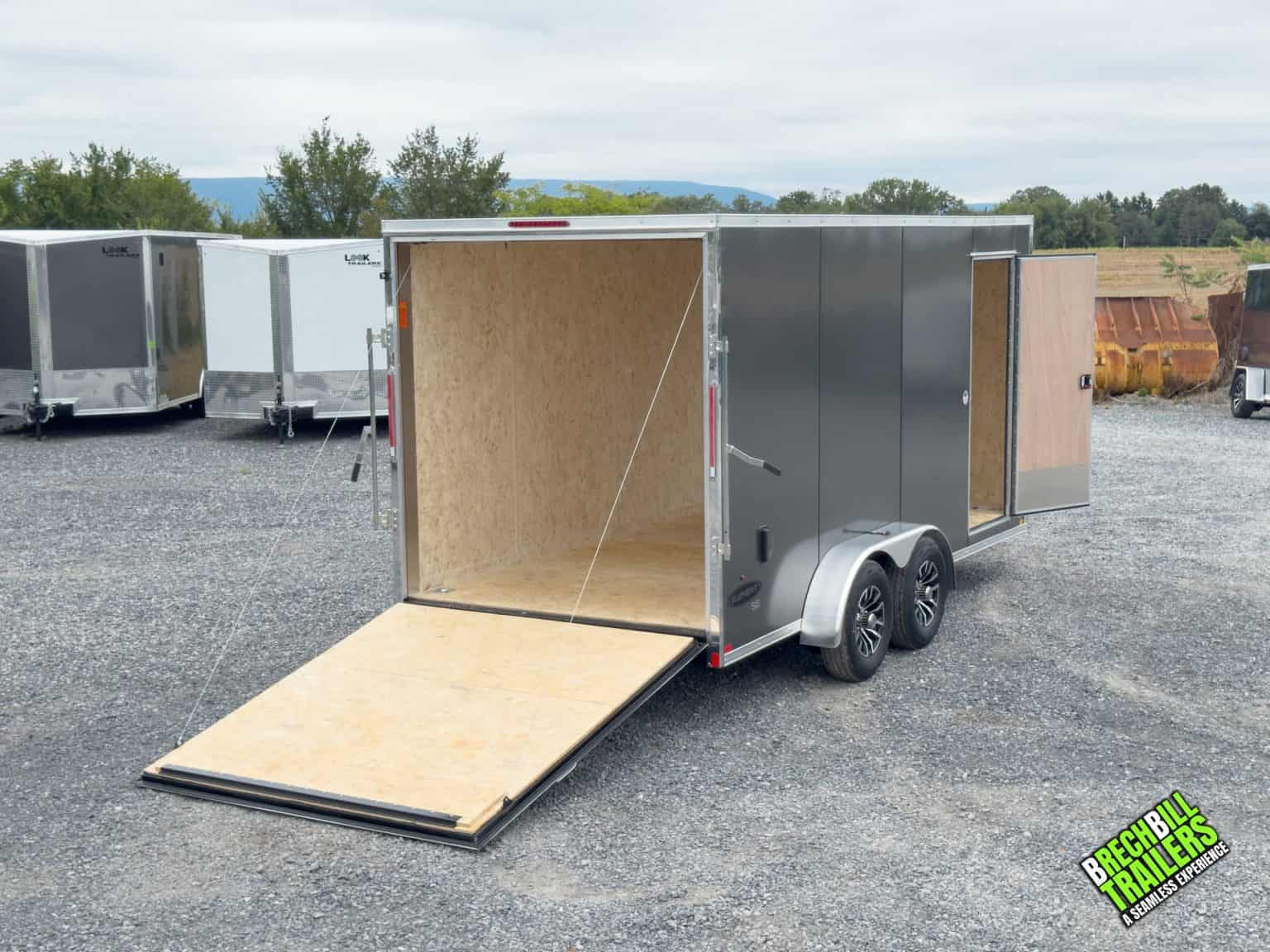 Look Element SE 7x16 Enclosed Trailer | Charcoal Composite