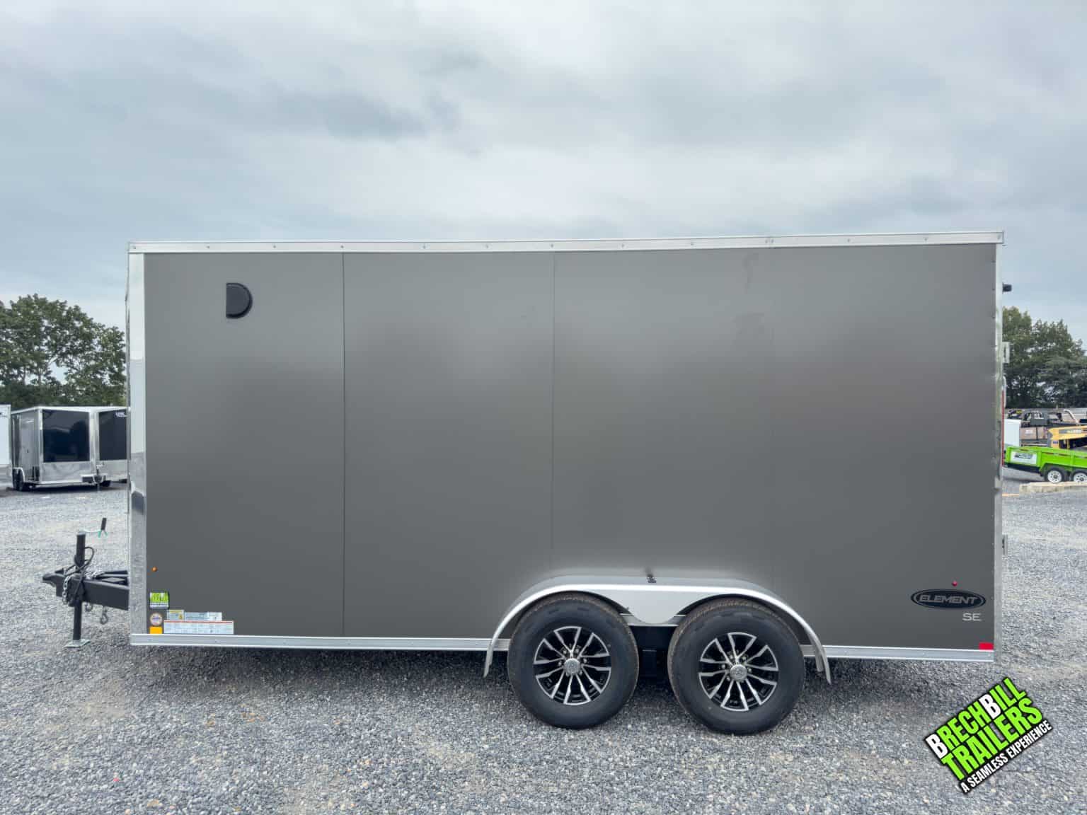 Look Element SE 7x16 Enclosed Trailer | Charcoal Composite