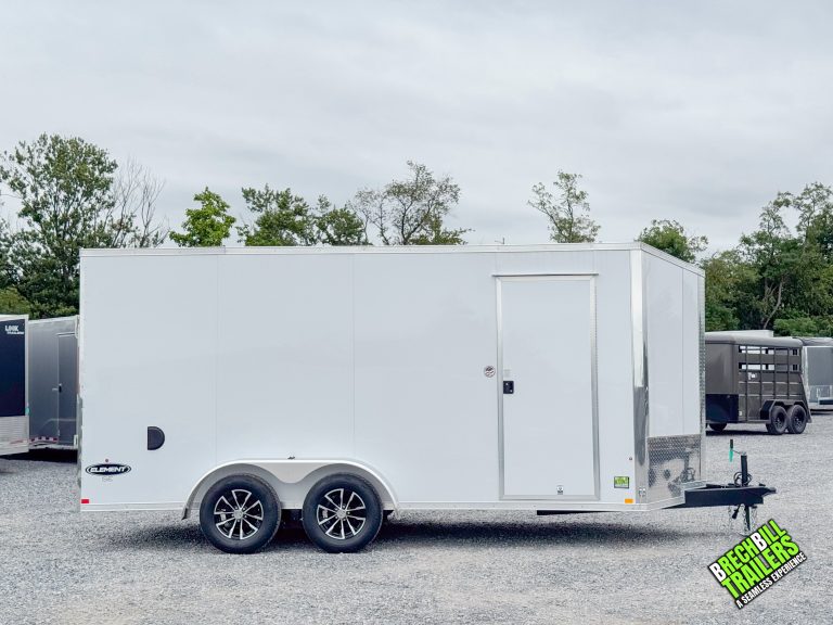 Look Element SE 7x16 Enclosed Trailer | White Composite