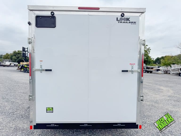 Look Element SE 7x16 Enclosed Trailer | White Composite