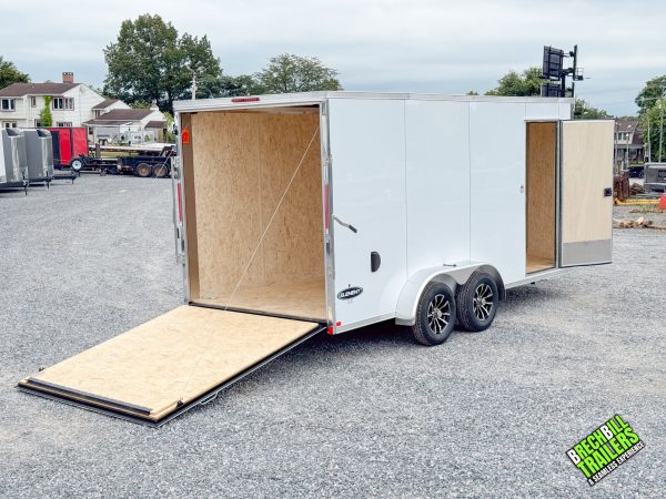 Look Element SE 7x16 Enclosed Trailer | White Composite