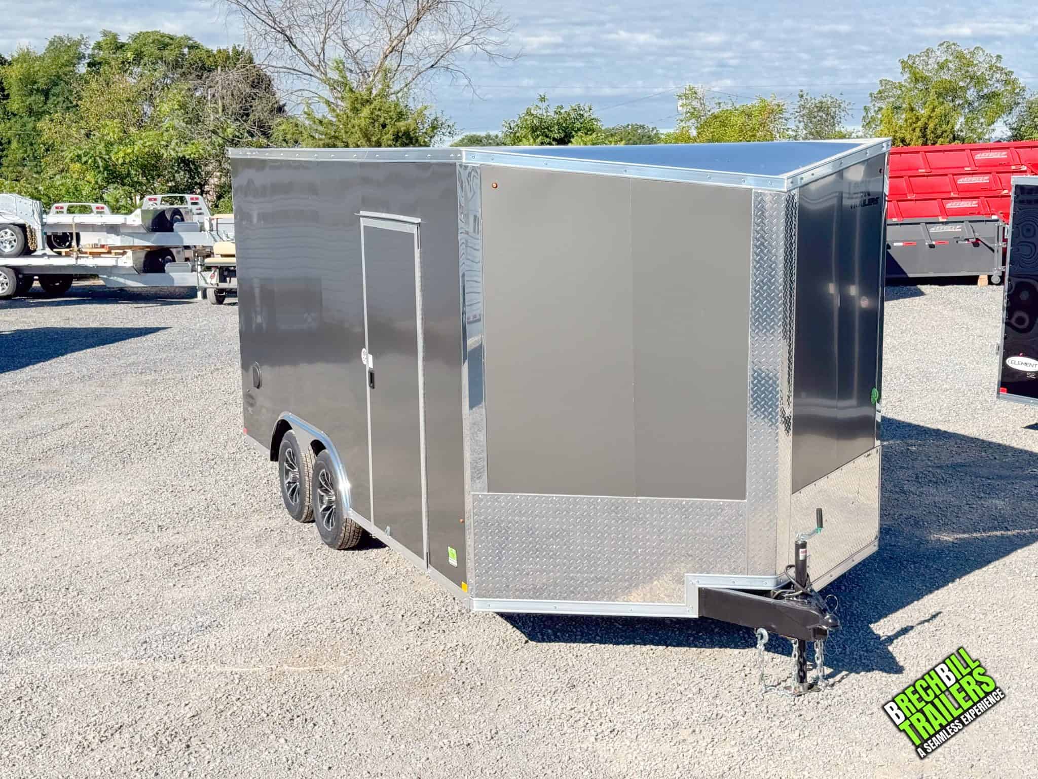 Look SE 8.5x16 Cargo Trailer | Black, Composite Sides