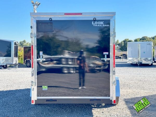 6x12 Element SE Enclosed Trailer – Black, Composite Sides