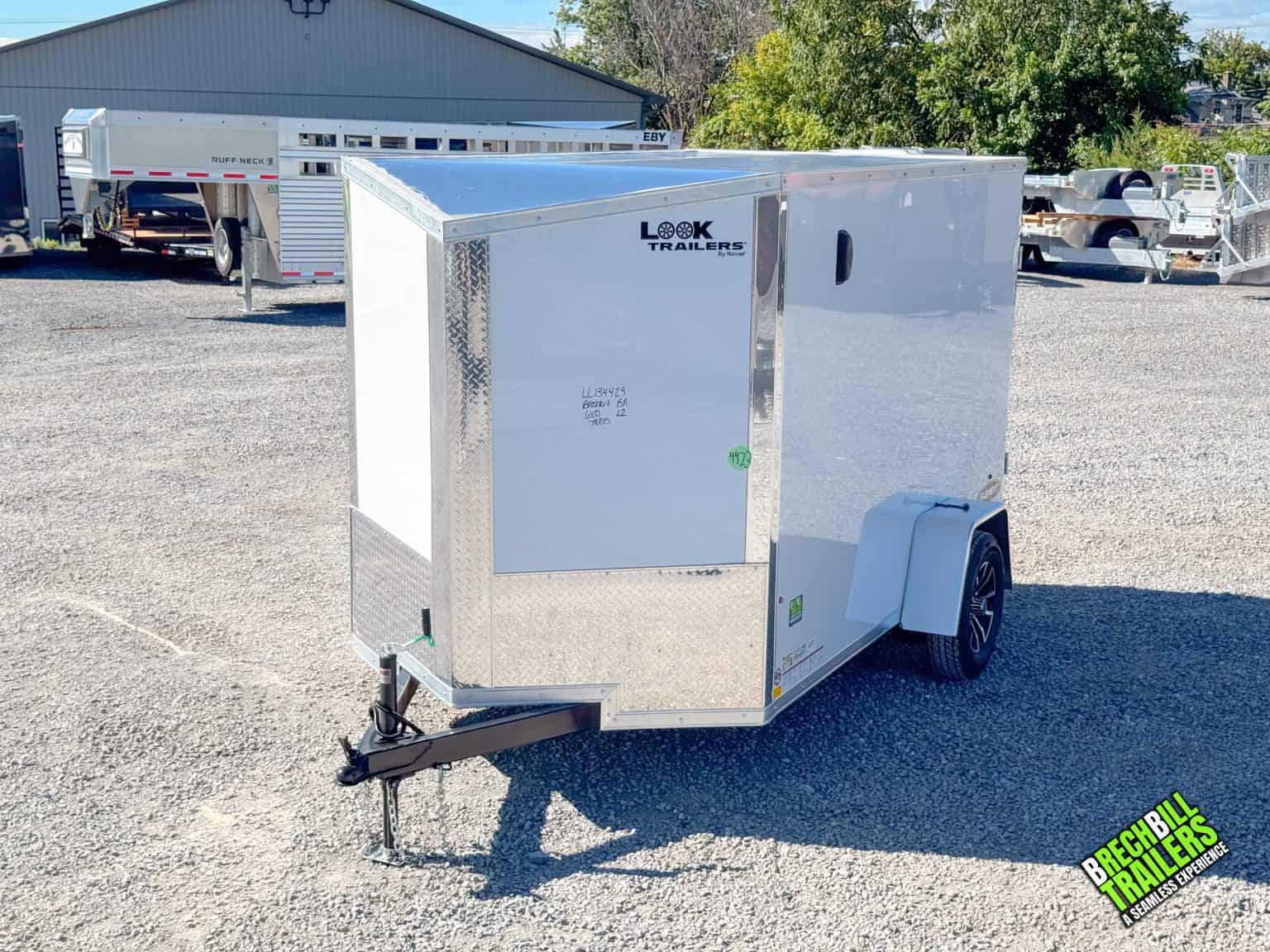 6x10 White Enclosed Trailer – Look Element SE 2990 GVWR
